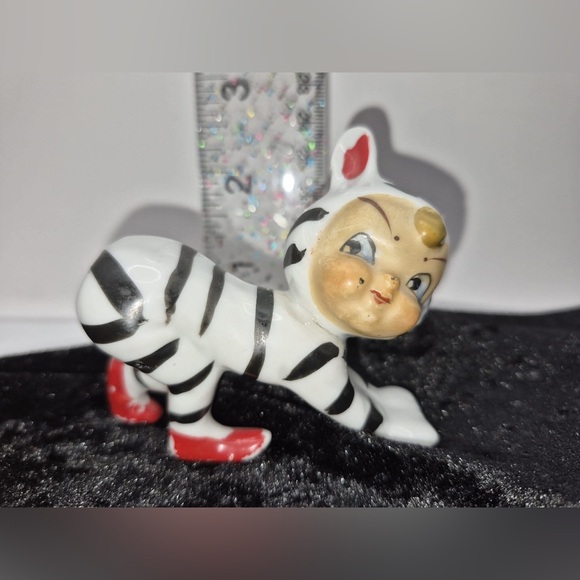 Norcrest | Other | Rare Mcm Pixie In Zebra Stribed Suit Black White Elf ...